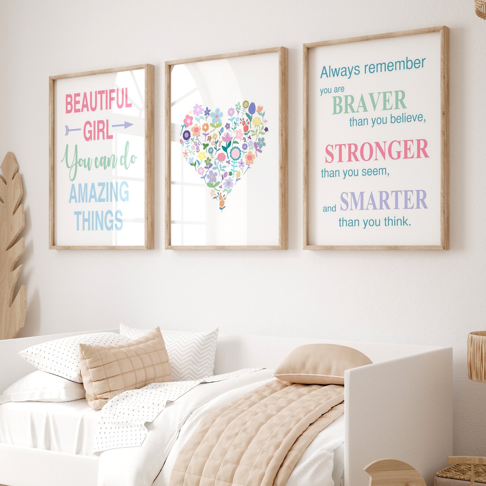 Floral Art Girl Bedroom Decor, Posters for Girl Room Decor, Beautiful ...