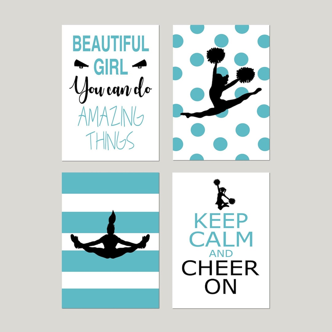 Cheerleading Art, Cheerleading Wall Art, Cheerleading Decor ...