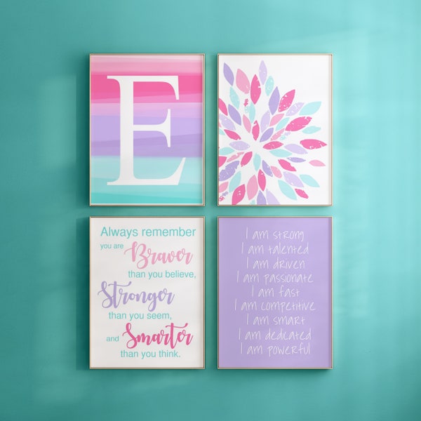 Pink and Teal - Etsy
