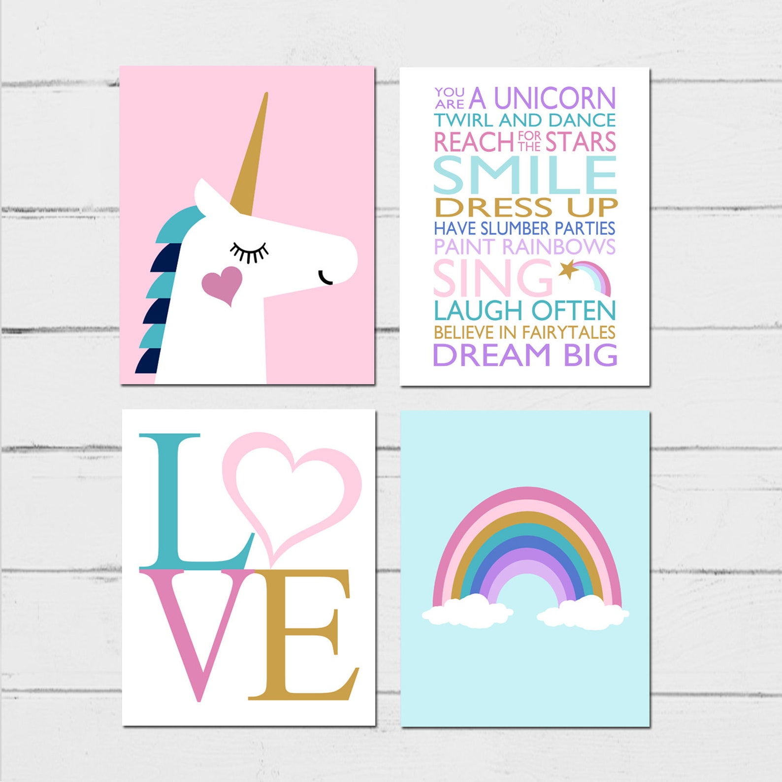 Unicorn Wall Decor Unicorn Wall Art Unicorn Room Decor Unicorn - Etsy