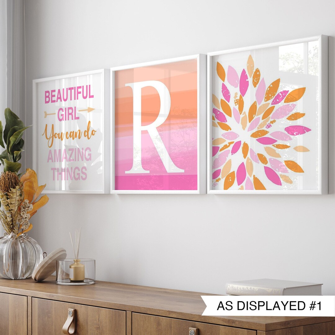 Tween Girl Room Decor, Girls Bedroom Wall Decor, Positive Quotes for ...