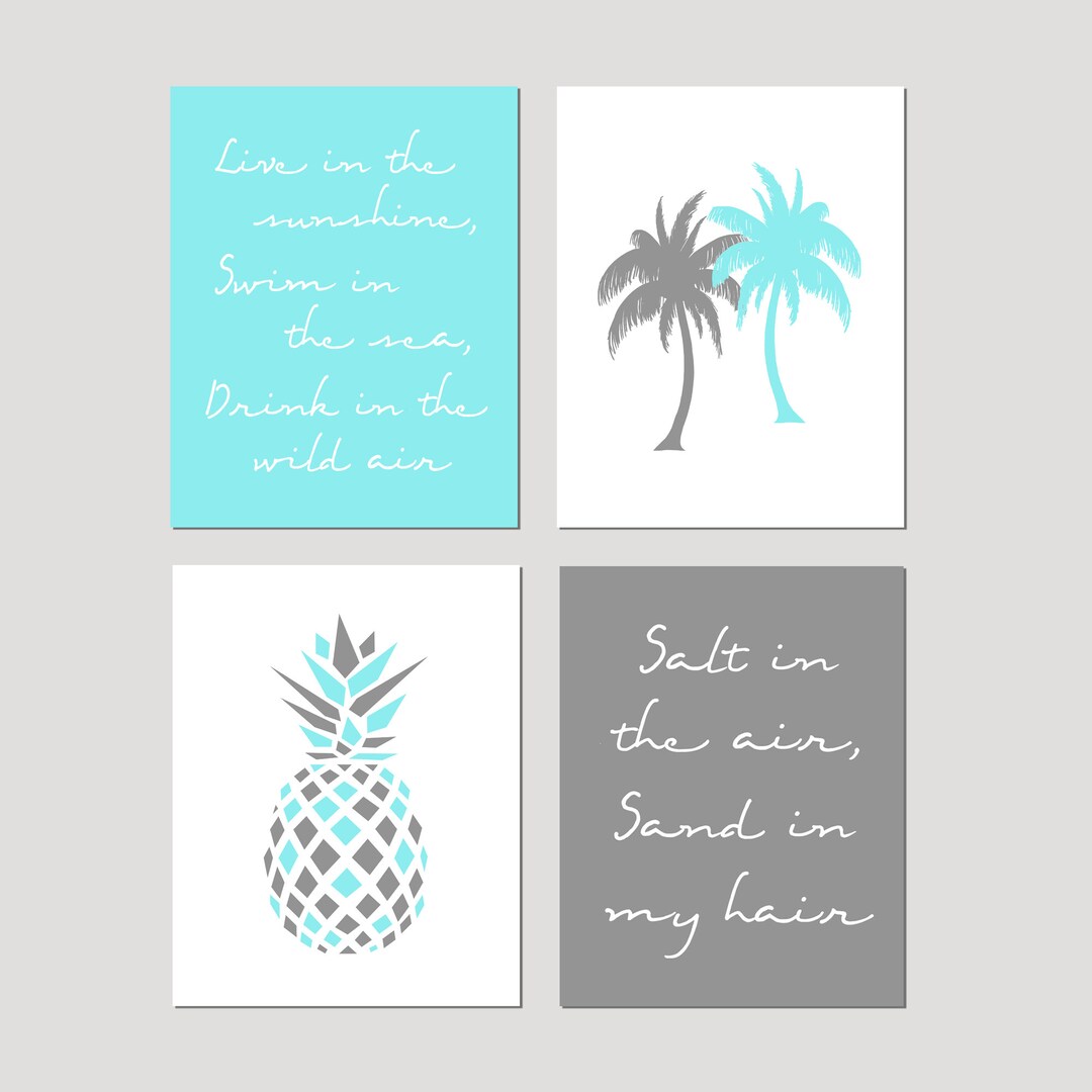 Salt in the Air Sand in My Hair, Beach House Decor for Girl Bedroom ...