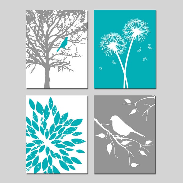 Turquoise Wall Art - Etsy