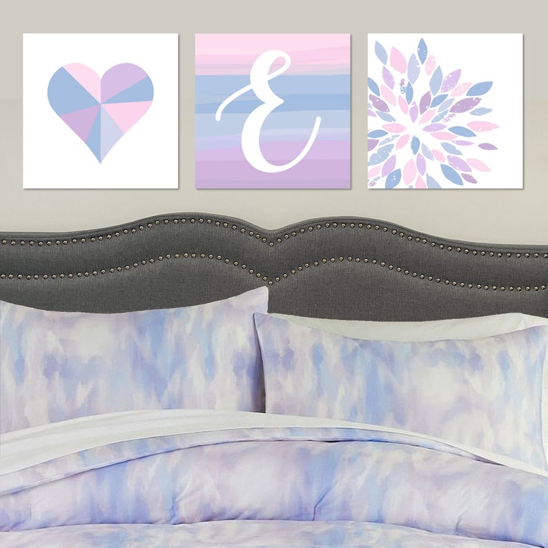 Teen Girl Wall Decor Blue Ombre Art Tween Girl Bedroom Decor - Etsy