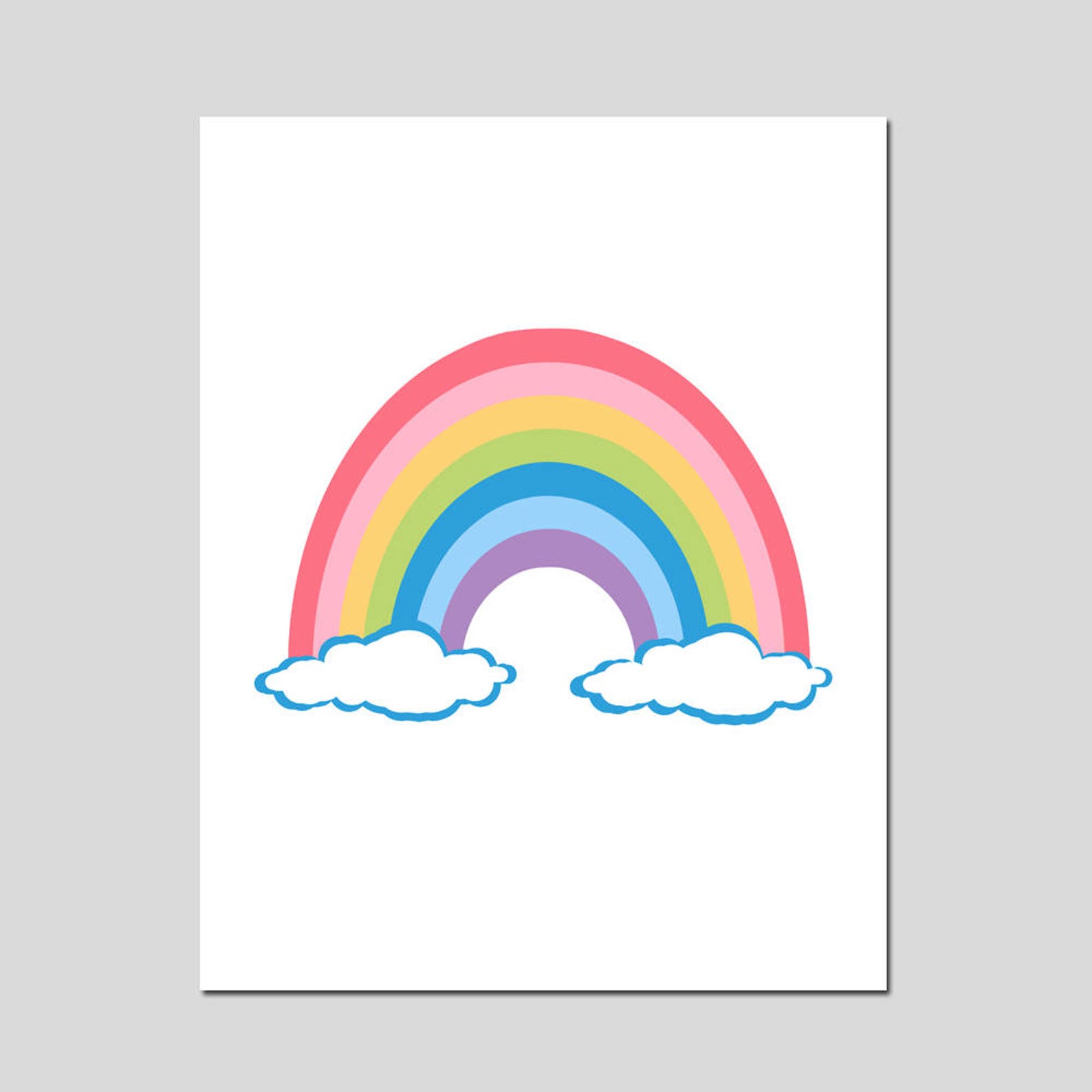 Rainbow Decor Rainbow Art Rainbow Print Rainbow Wall Art Rainbow Room ...