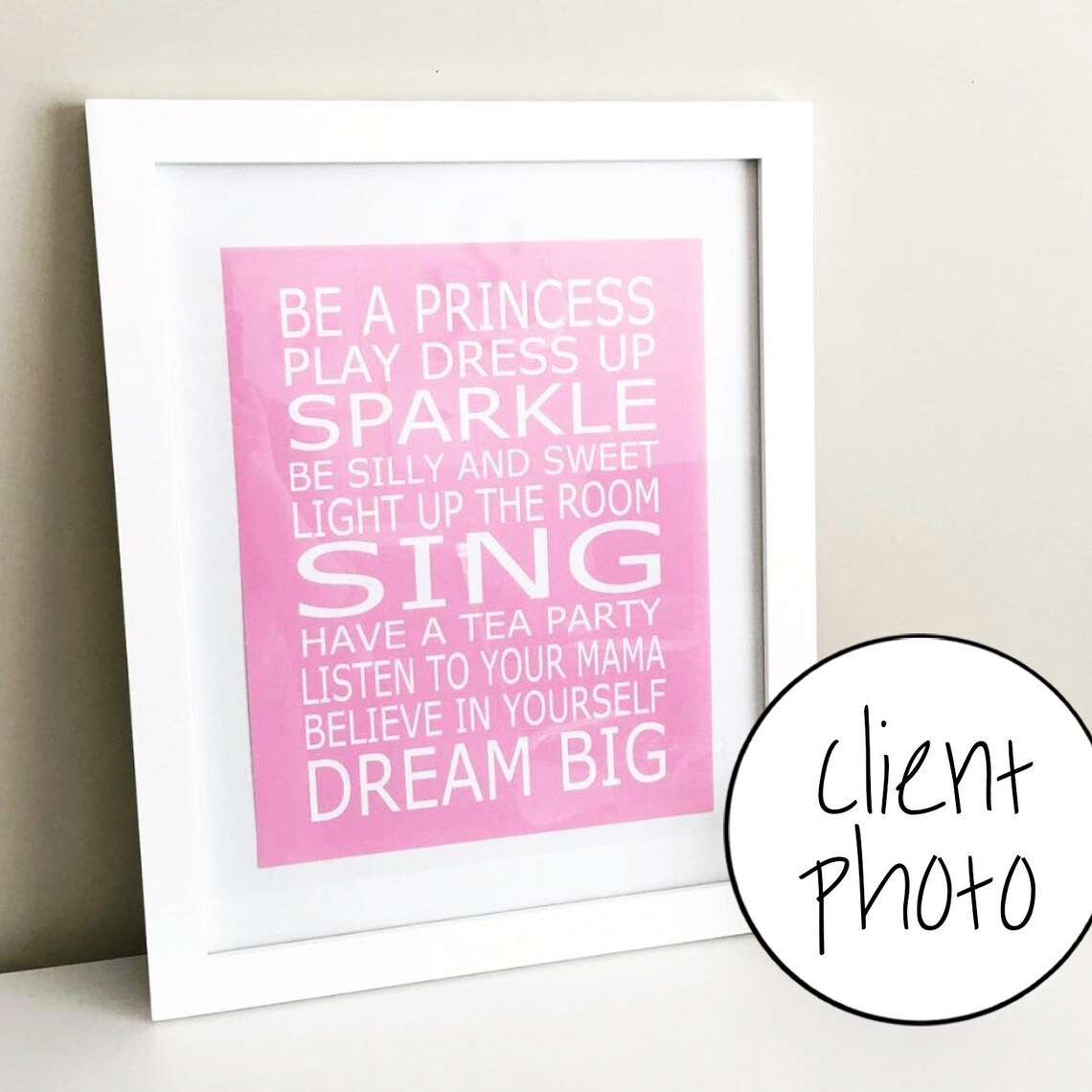 Be A Princess Baby Girl Nursery Art Quote Princess Quote - Etsy