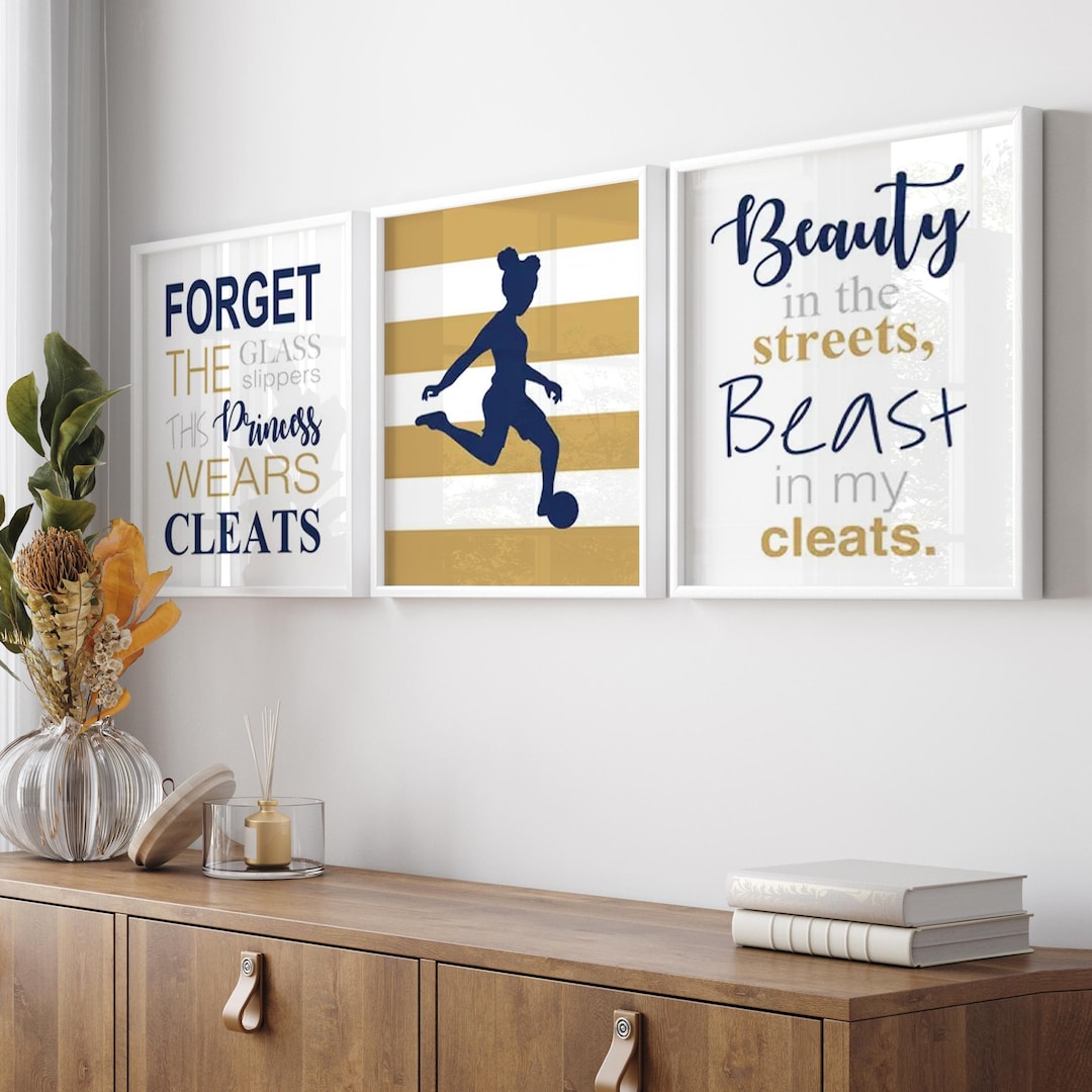 Girls Soccer Posters, Girls Soccer Decor, Soccer Quotes for Girls Room ...