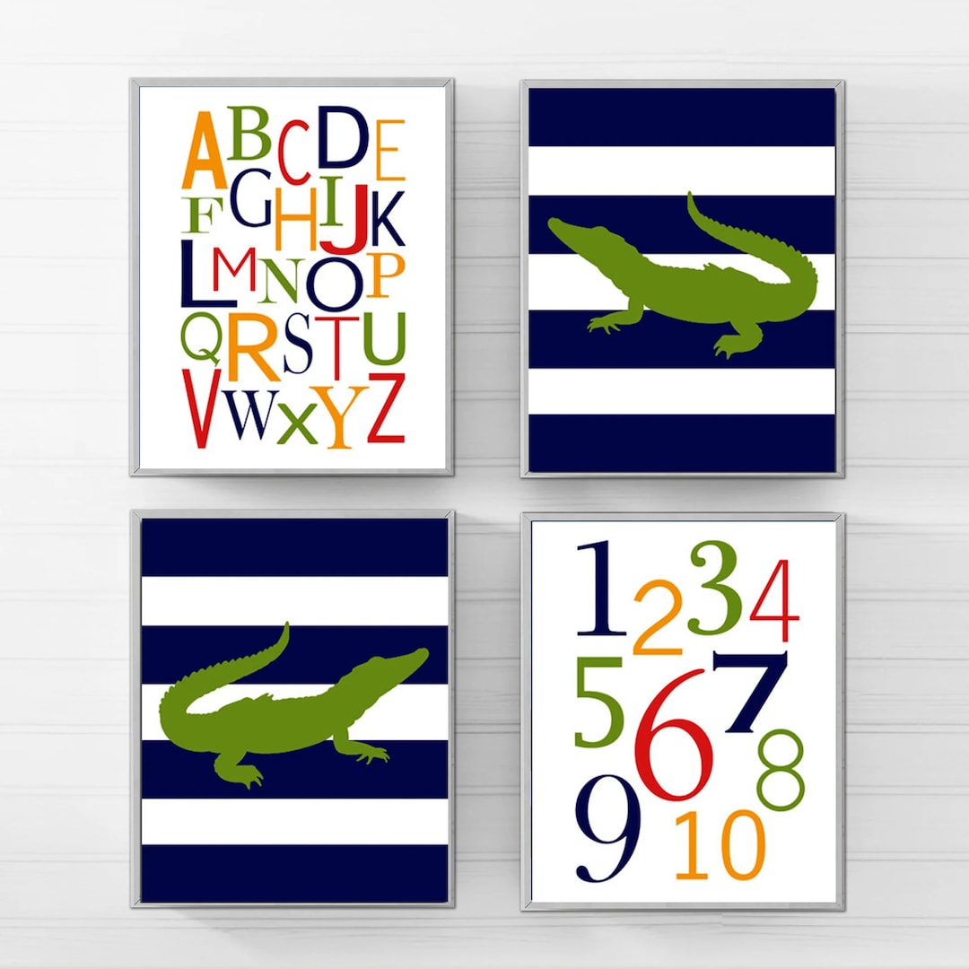 Alligator Room Decor Boy, Kids Alligator Bedroom Decor, Alligator ...