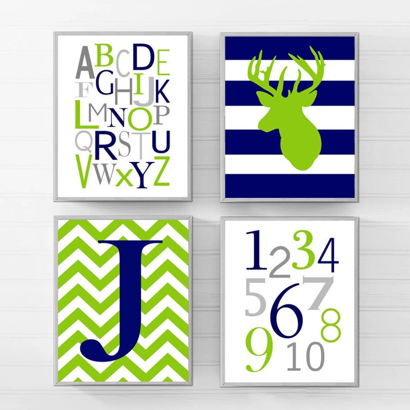 Navy Blue Lime Green - Etsy