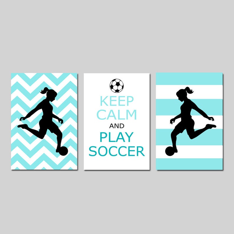 Soccer Decor for Girls Soccer Wall Art Soccer Room Decor Girls Soccer ...