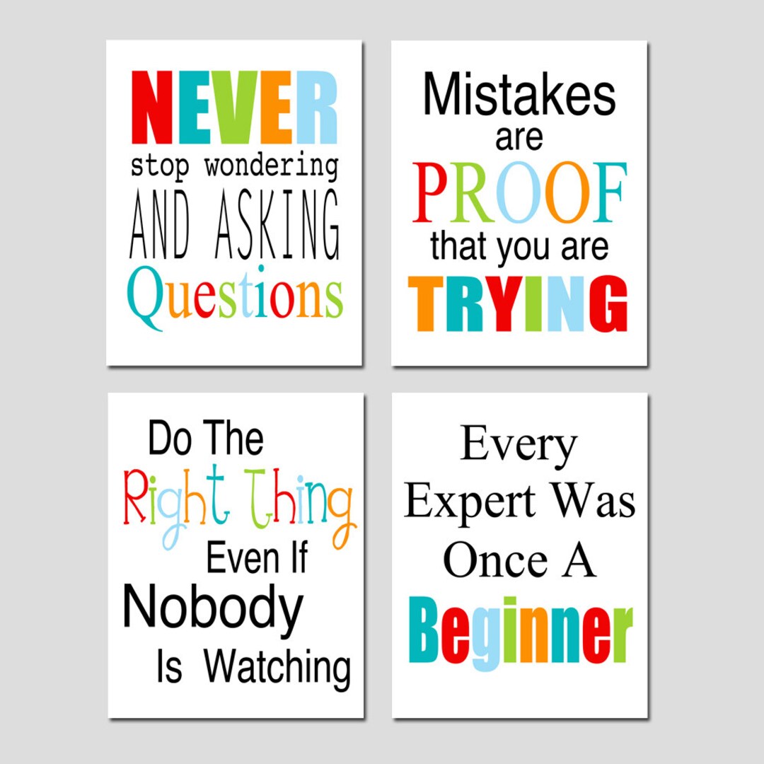 Classroom Wall Decor, Classroom Wall Art, Playroom Quotes, Decor for ...