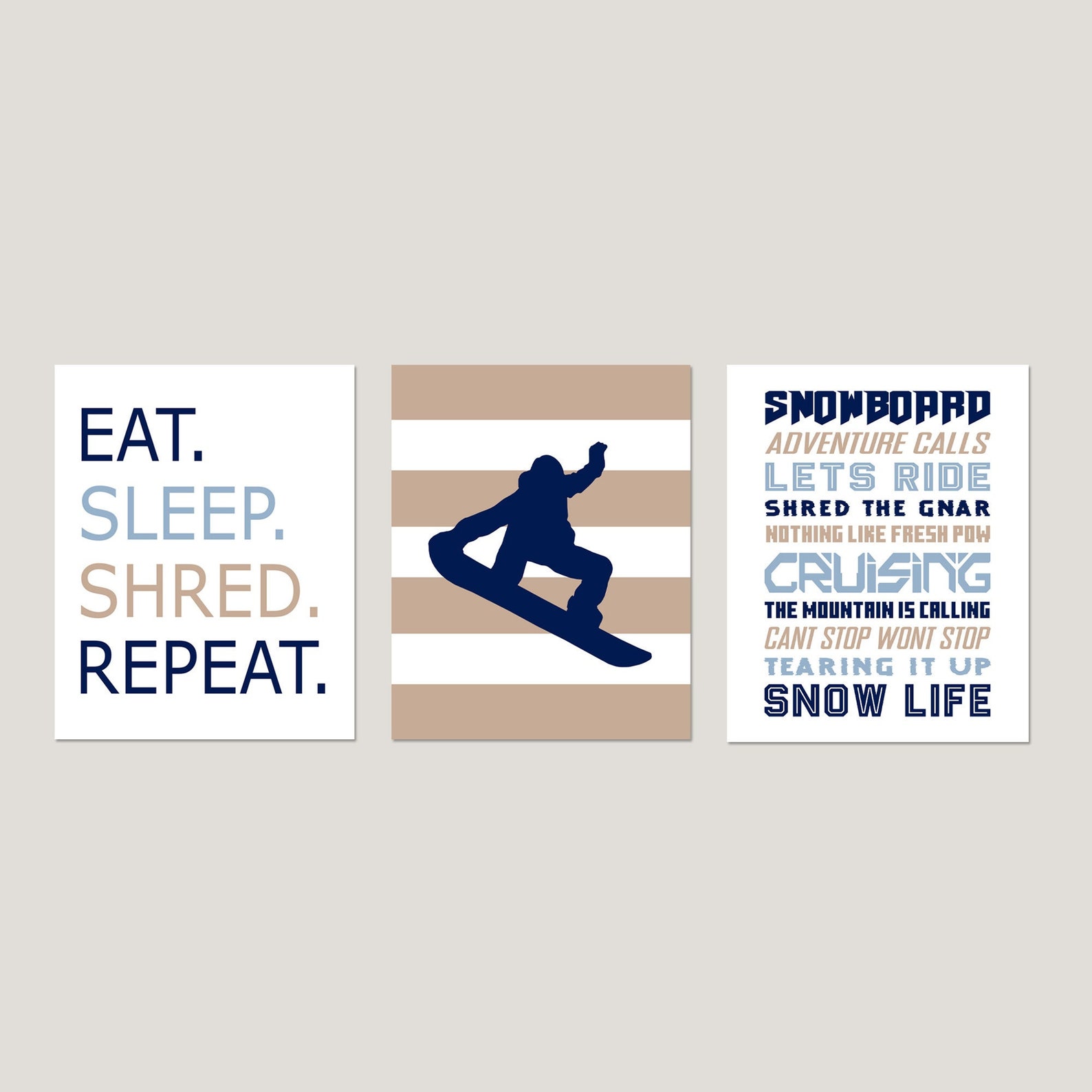 Snowboarding Art for Teen Boy Room Decor, Snowboarding Poster ...