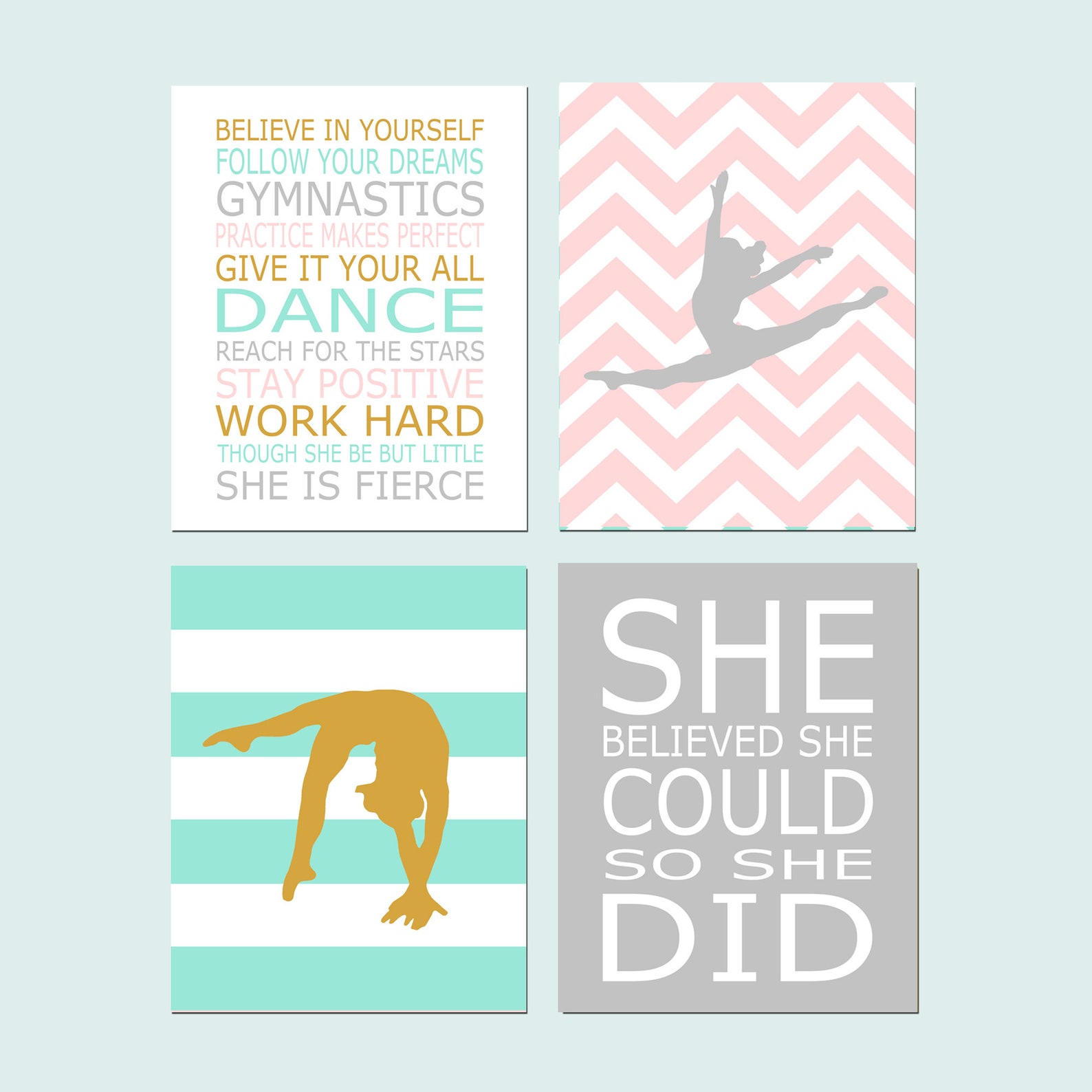 Gymnastics Wall Decor Gymnastics Room Decor Dance Room | Etsy