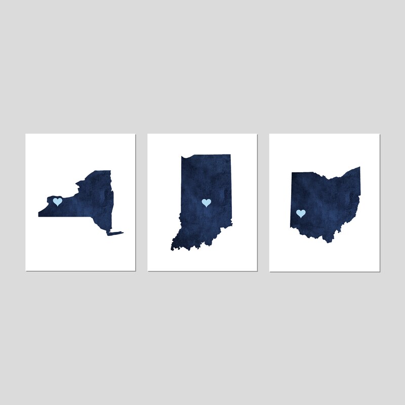 State Map Art Print - Etsy