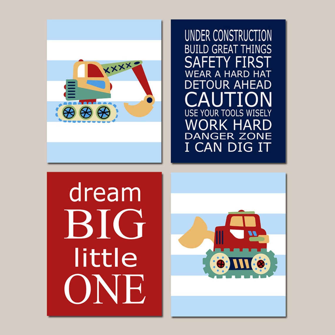 Construction Prints Construction Decor Construction Wall Art - Etsy