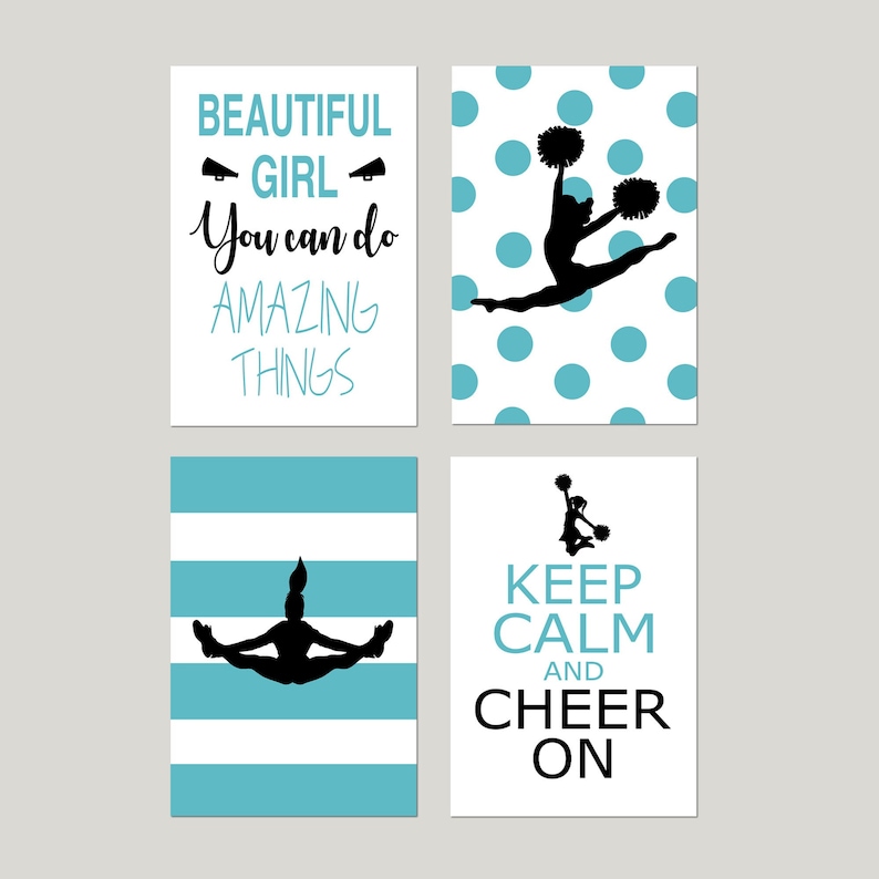 Cheerleading Art Cheerleading Wall Art Cheerleading Decor - Etsy