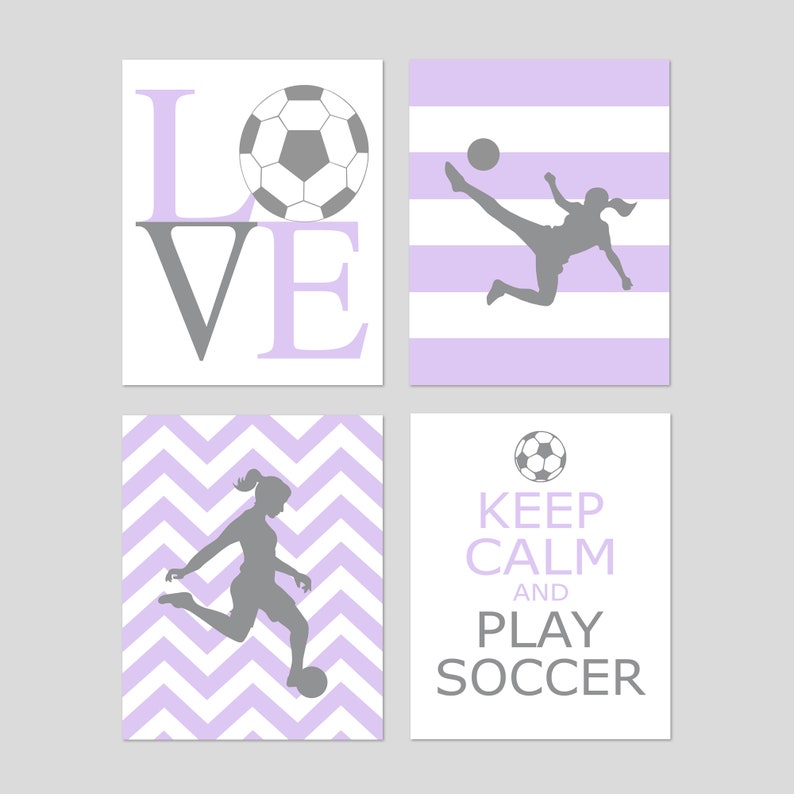 Soccer Wall Art Girls Soccer Decor Girls Soccer Gifts - Etsy