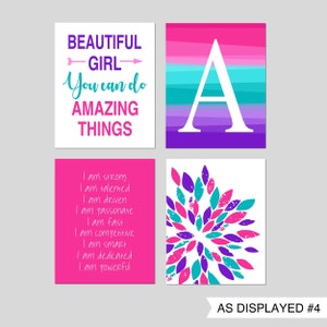 Girl Bedroom Decor, Tween Girl Room Decor, Quotes for Girls Room Art ...