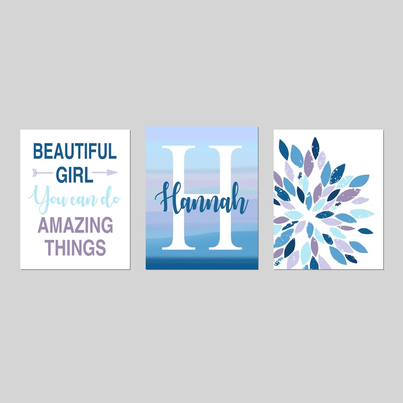 Wall Art for Girl Bedroom Decor, Colorful Art for Girl Room Decor ...