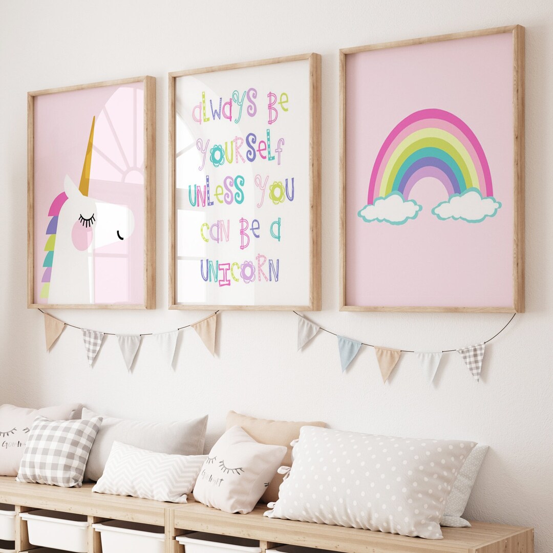 Unicorn Room Decor Unicorn Prints Unicorn Wall Art Unicorn Decor ...