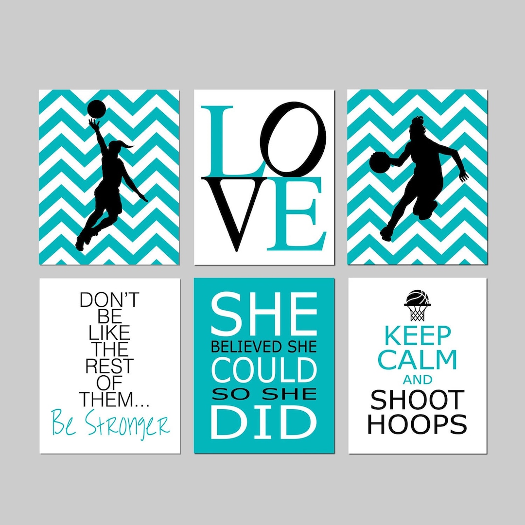 Girls Basketball Wall Art, Girls Basketball Room Decor, Girls Sports ...