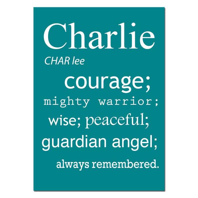 Name Meaning Print Name Meaning Sign Name Meaning Wall Art | Etsy