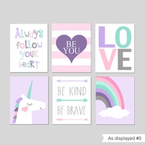 Unicorn Room Decor for Girl Bedroom Decor, Unicorn Rainbow Art, Unicorn ...