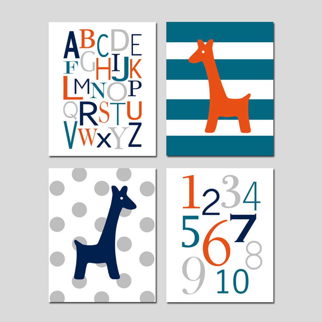 GIRAFFE Nursery Art Giraffe Nursery Decor, Giraffe Baby Room Decor ...