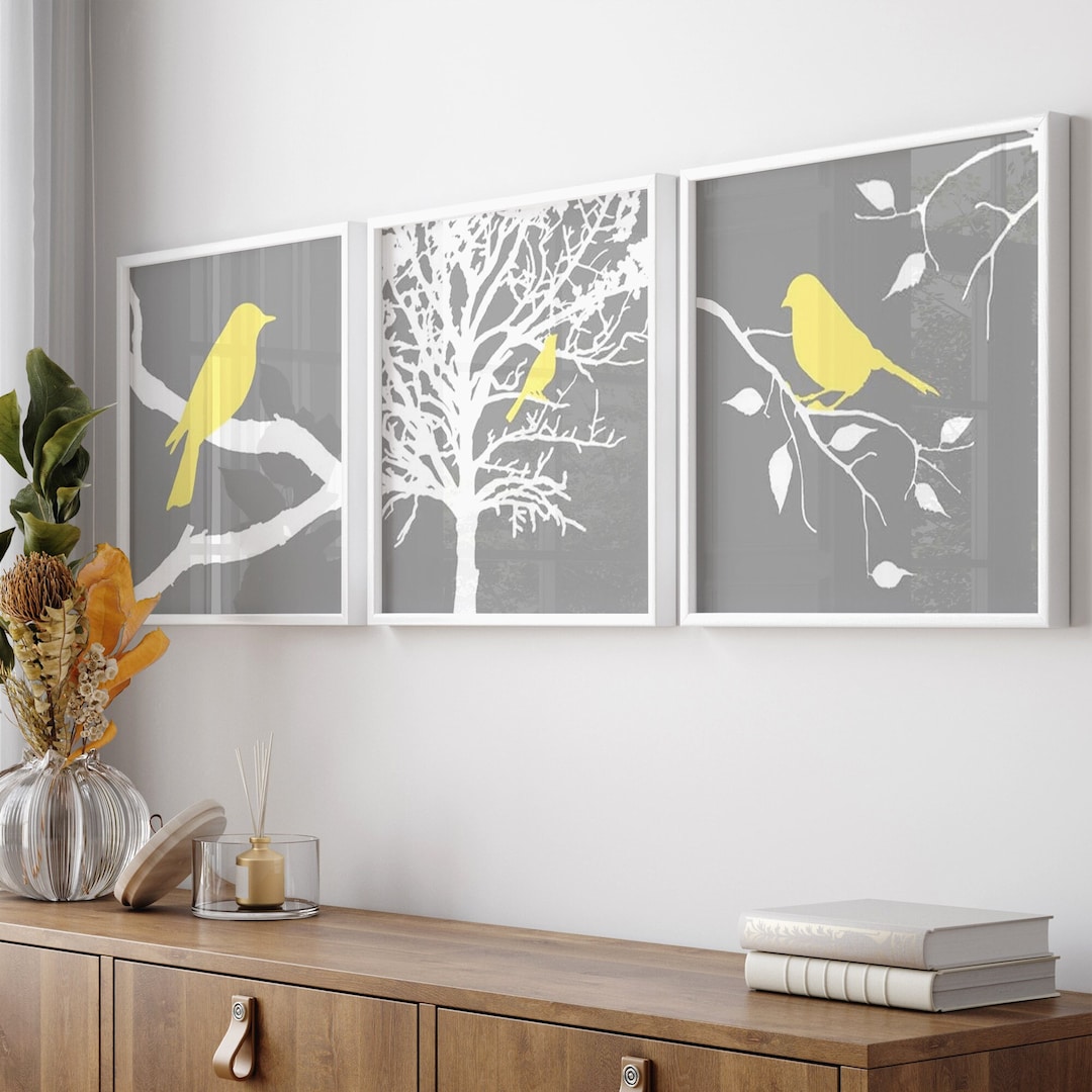 Bird Wall Art, Nature Wall Art, Bird Decor, Set of 3 Bird Pictures ...
