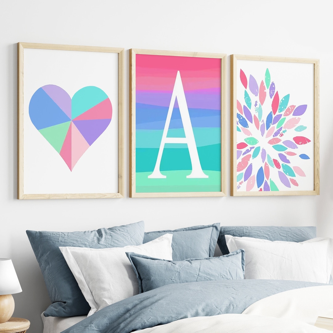 Tween Girls Room Art, Teenage Girl Bedroom Decor, Tween Girl Gift Ideas ...