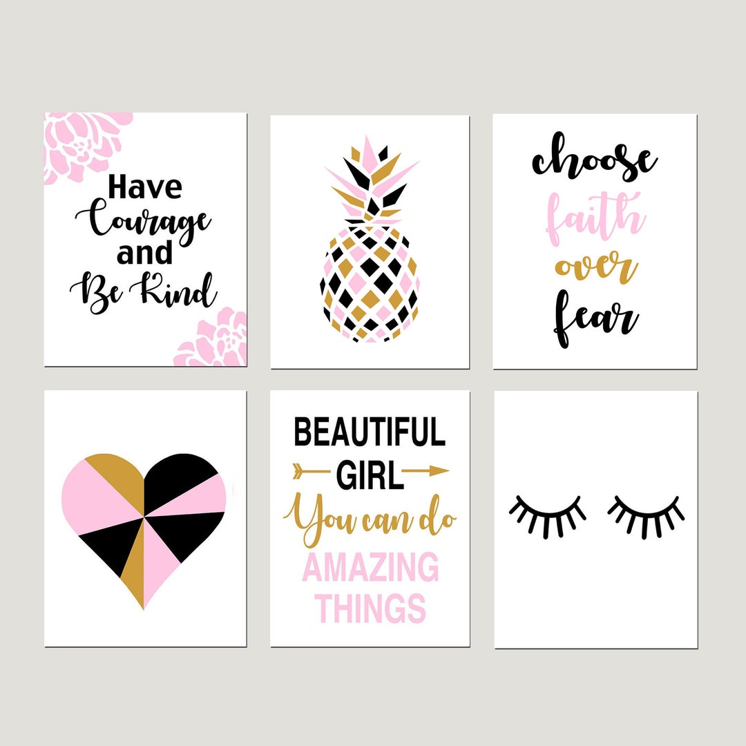 Teenage Girl Bedroom Decor, Inspiring Quotes for Teen Girl Room Decor ...