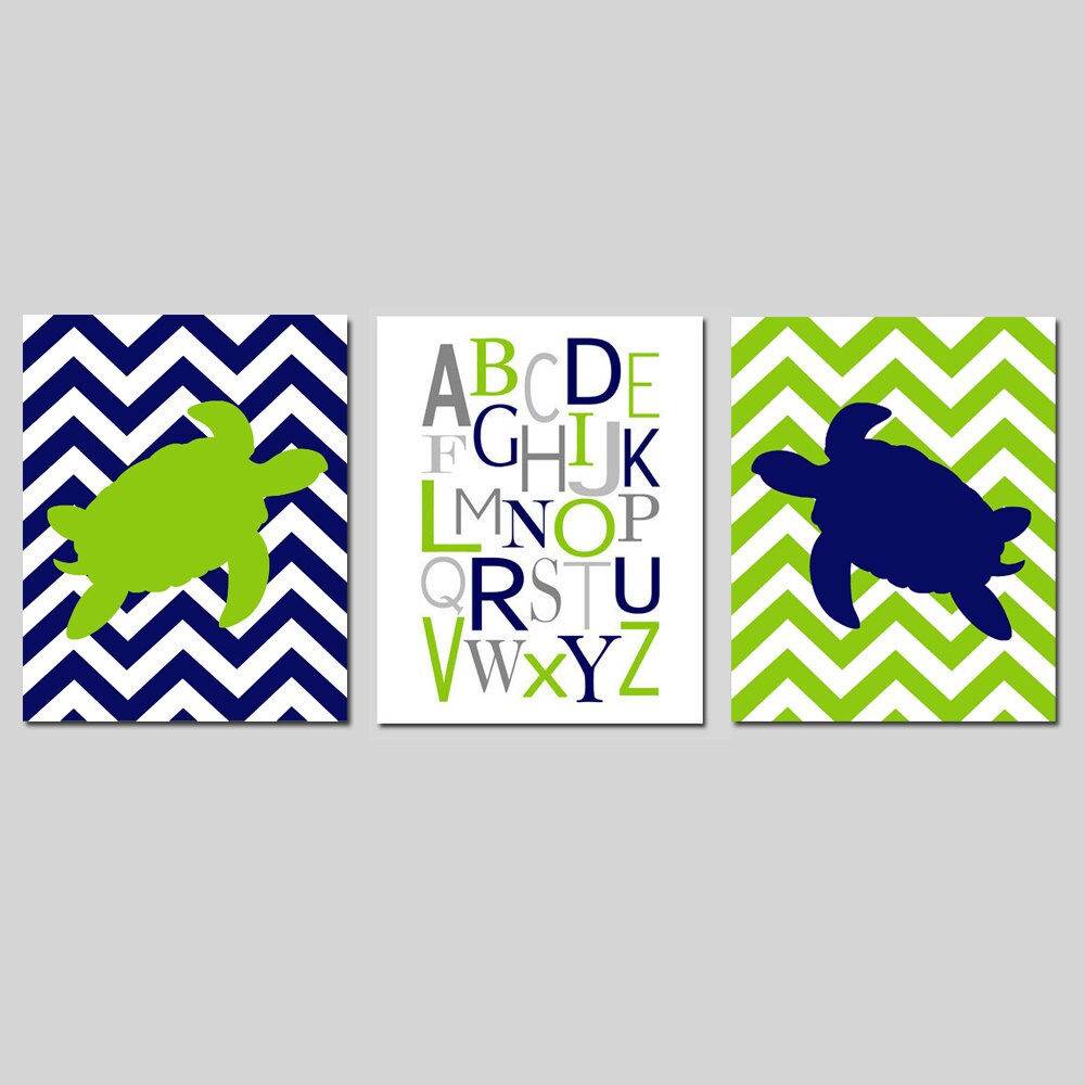 Turtle Nursery Decor Turtle Prints Turtle Room Decor Turtle | Etsy