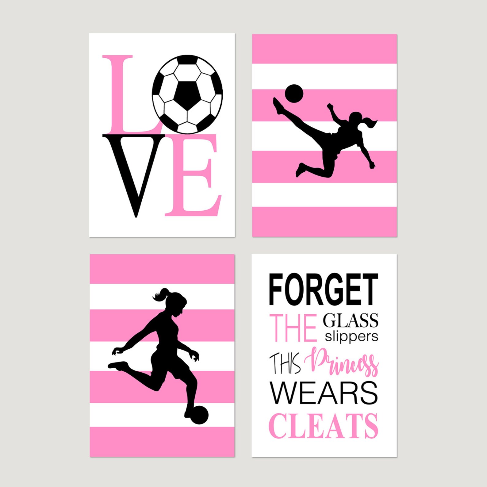 Girls Soccer Decor Soccer Decorations for Girls Room Decor - Etsy