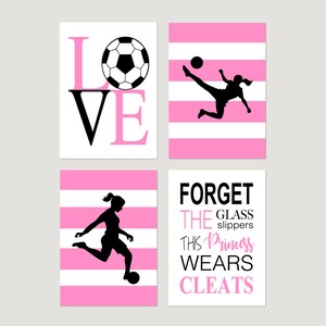Girls Soccer Decor Soccer Decorations for Girls Room Decor - Etsy