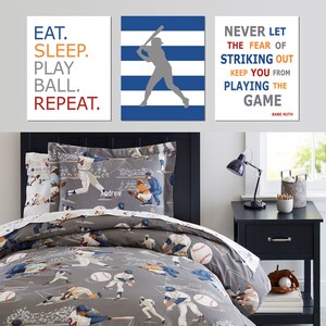 Baseball Decor for Boys Room Baseball Wall Art Baseball Art - Etsy