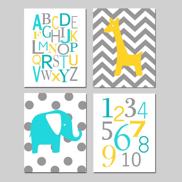 Aqua Gray Chevron - Etsy
