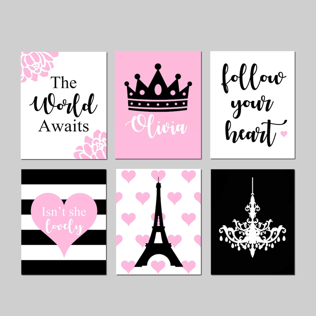 Girl Room Decor, Paris Bedroom Art, Girls Travel Decor, Paris Bedroom ...
