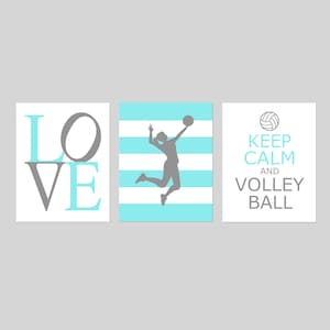 Girls Volleyball Gift, Girls Volleyball Decor Wall Art, Tween Girl Room ...