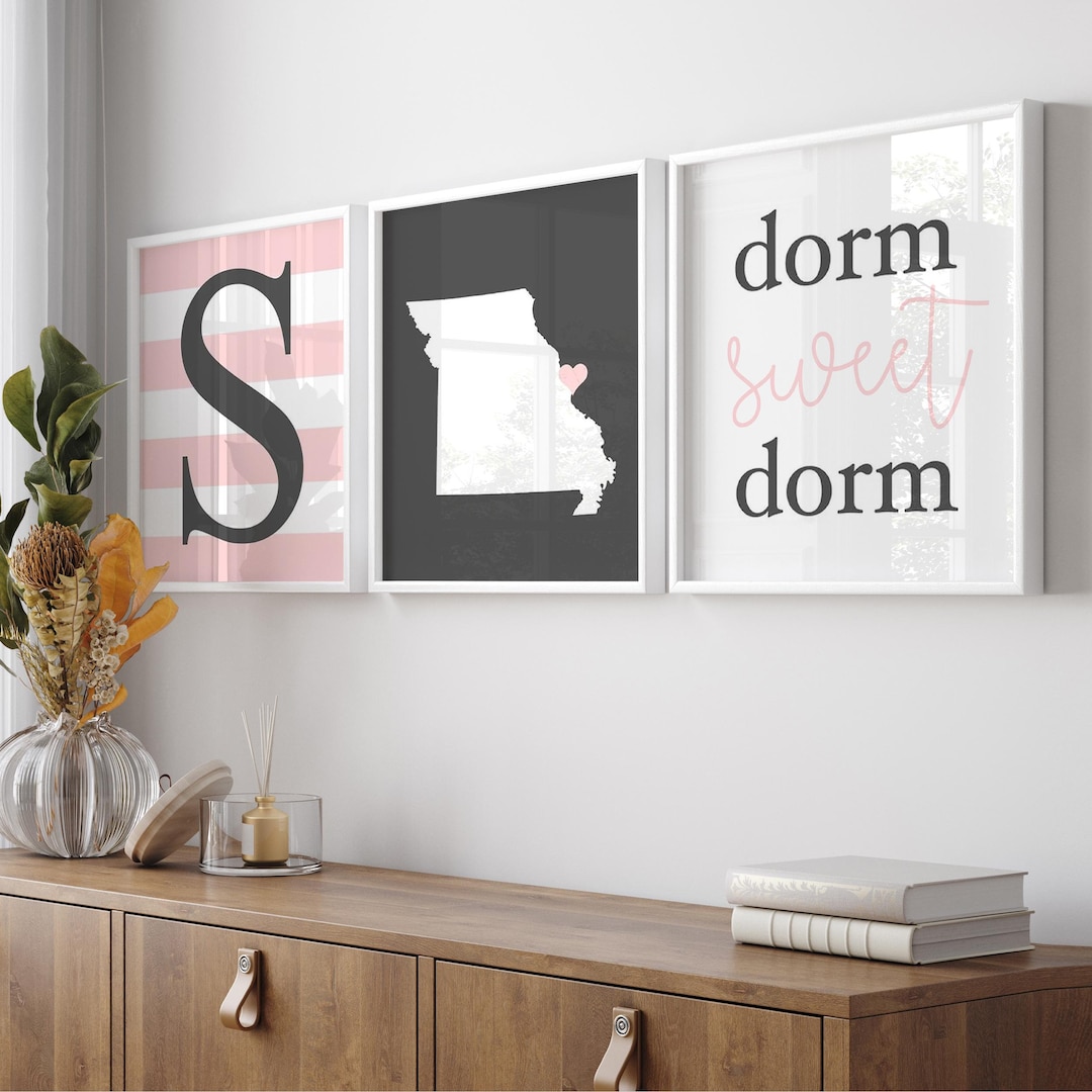Dorm Sweet Dorm, Dorm Room Decor, College Dorm Decor Girl Dorm Decor ...