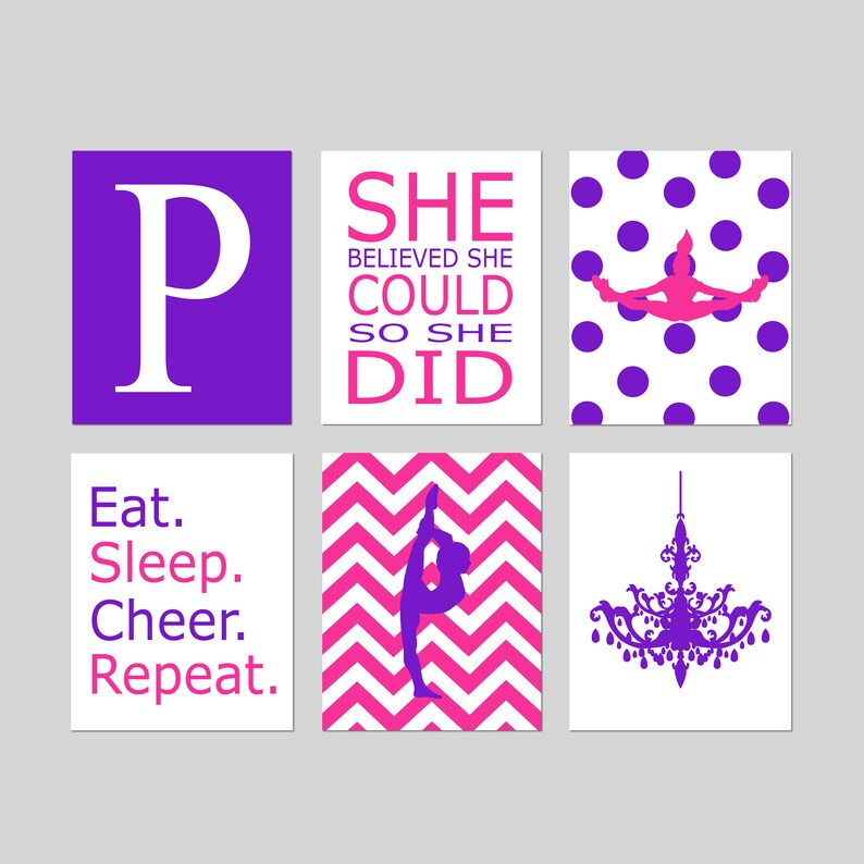 Cheerleader Wall Decor Cheer Room Decor Cheerleading Decor - Etsy
