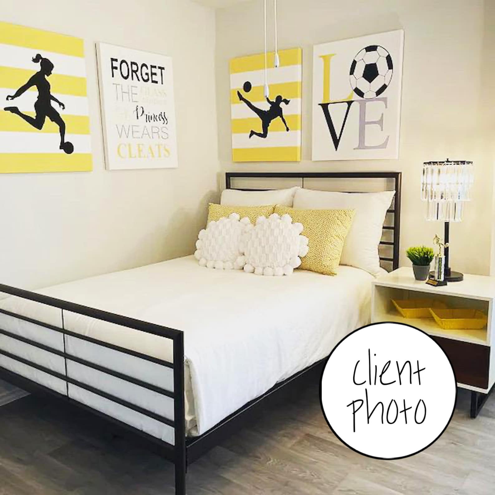 Girls Soccer Decor, Soccer Decorations for Girls Room Decor, Girl ...