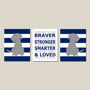 Puppy Nursery Art Puppy Nursery Decor Navy Nursery Art Baby Boy Nursery ...