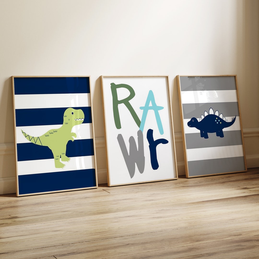 Dinosaur Nursery Decor Dinosaur Nursery Art, Dino Nursery Decor ...