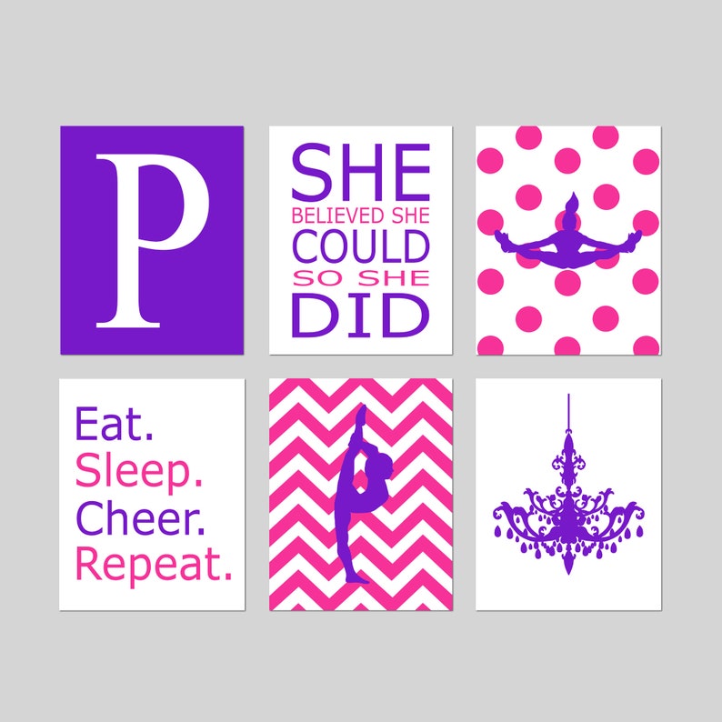 Cheerleader Wall Decor Cheer Room Decor Cheerleading Decor - Etsy