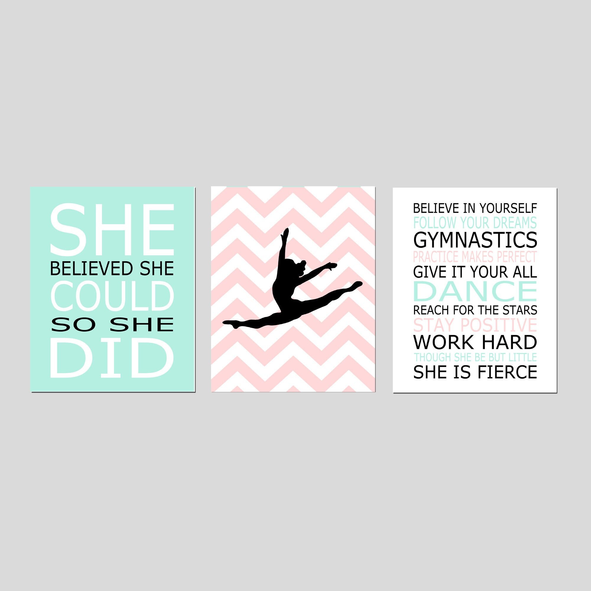Dance Decor Gymnastics Wall Art Girl Room Decor Dance | Etsy
