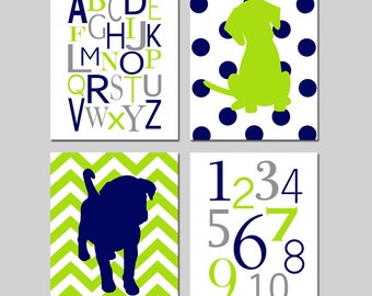 Navy Lime Green - Etsy