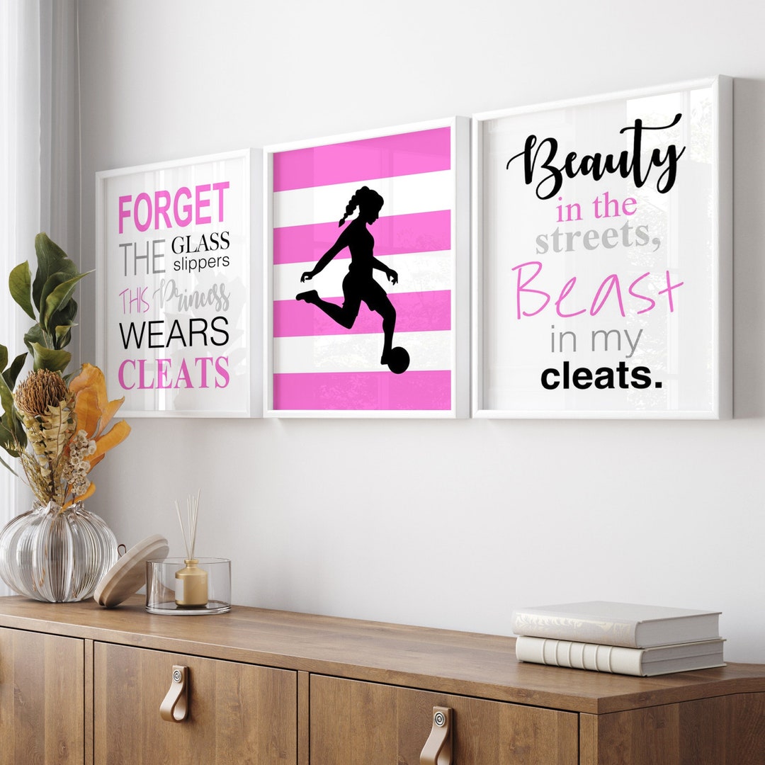 Soccer Room Decor for Girls, Soccer Gift for Girl, Soccer Quote Poster ...