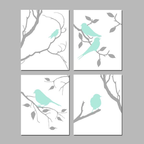 Grey and Mint Green - Etsy