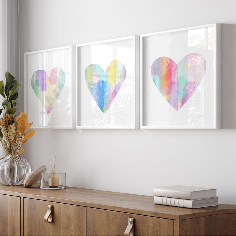 Heart Wall Art - Etsy