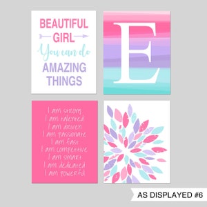 Girl Bedroom Decor, Tween Girl Room Decor, Quotes for Girls Room Art ...